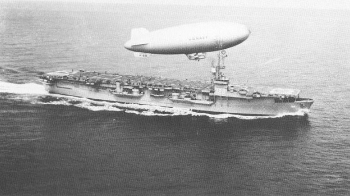 Portaaviones USS Mindoro y las aeronaves más ligeras que el aire | En ...