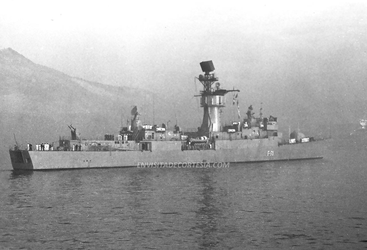 Fragata Baleares, el primer buque lanzamisiles de la Armada española ...