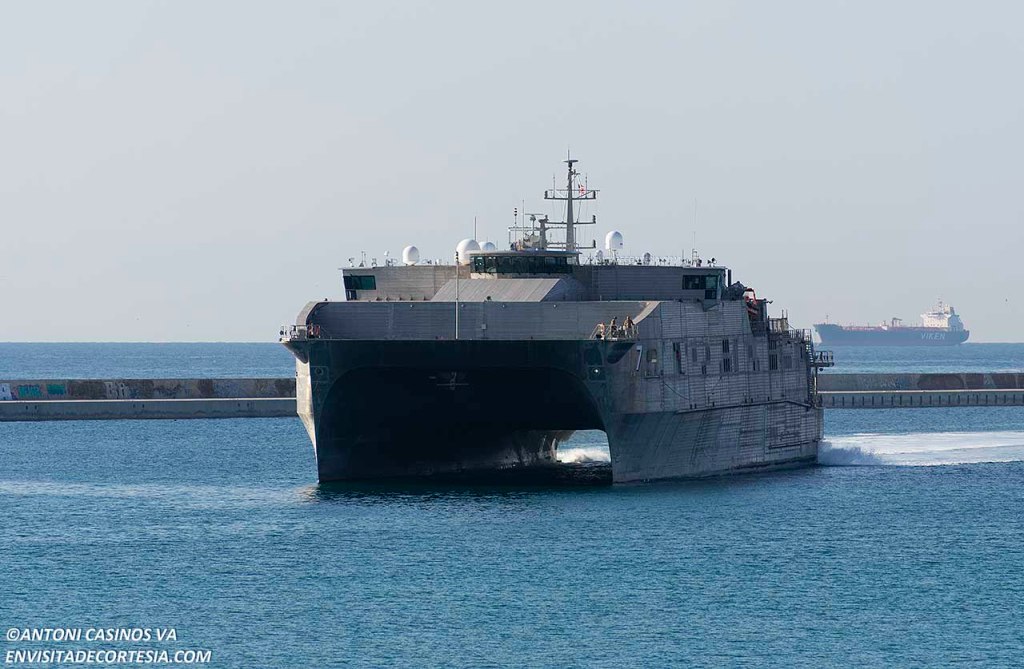 Transporte rápido expedicionario USNS Carson City – En visita de cortesía