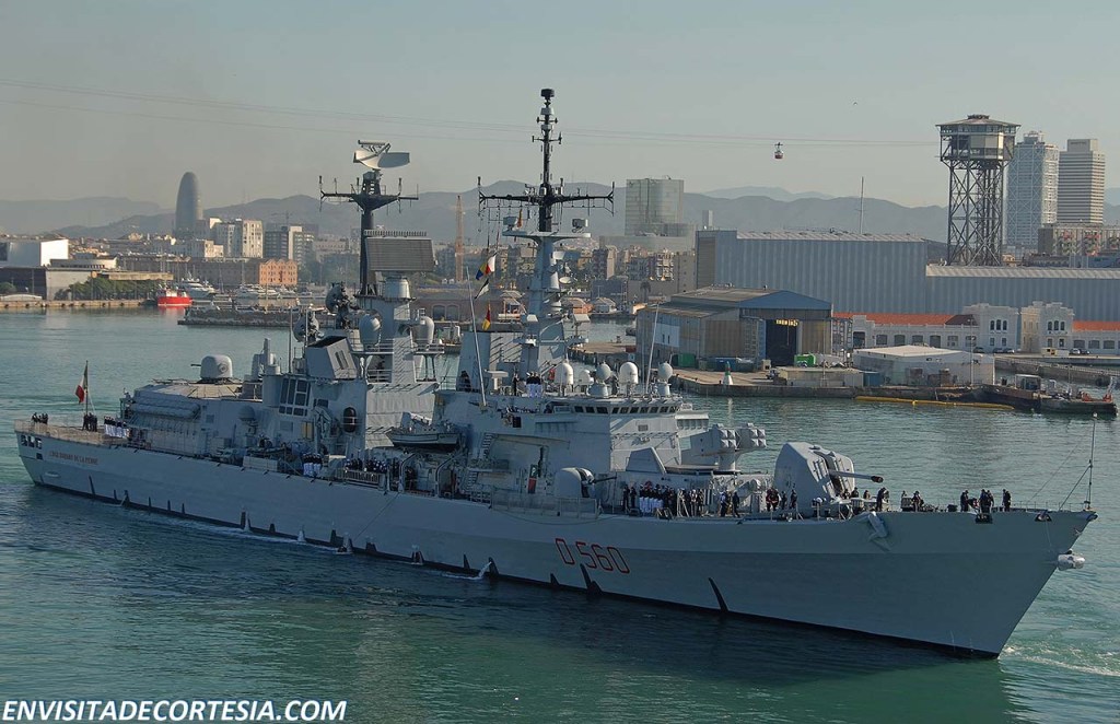 El super destructor italiano – En visita de cortesía